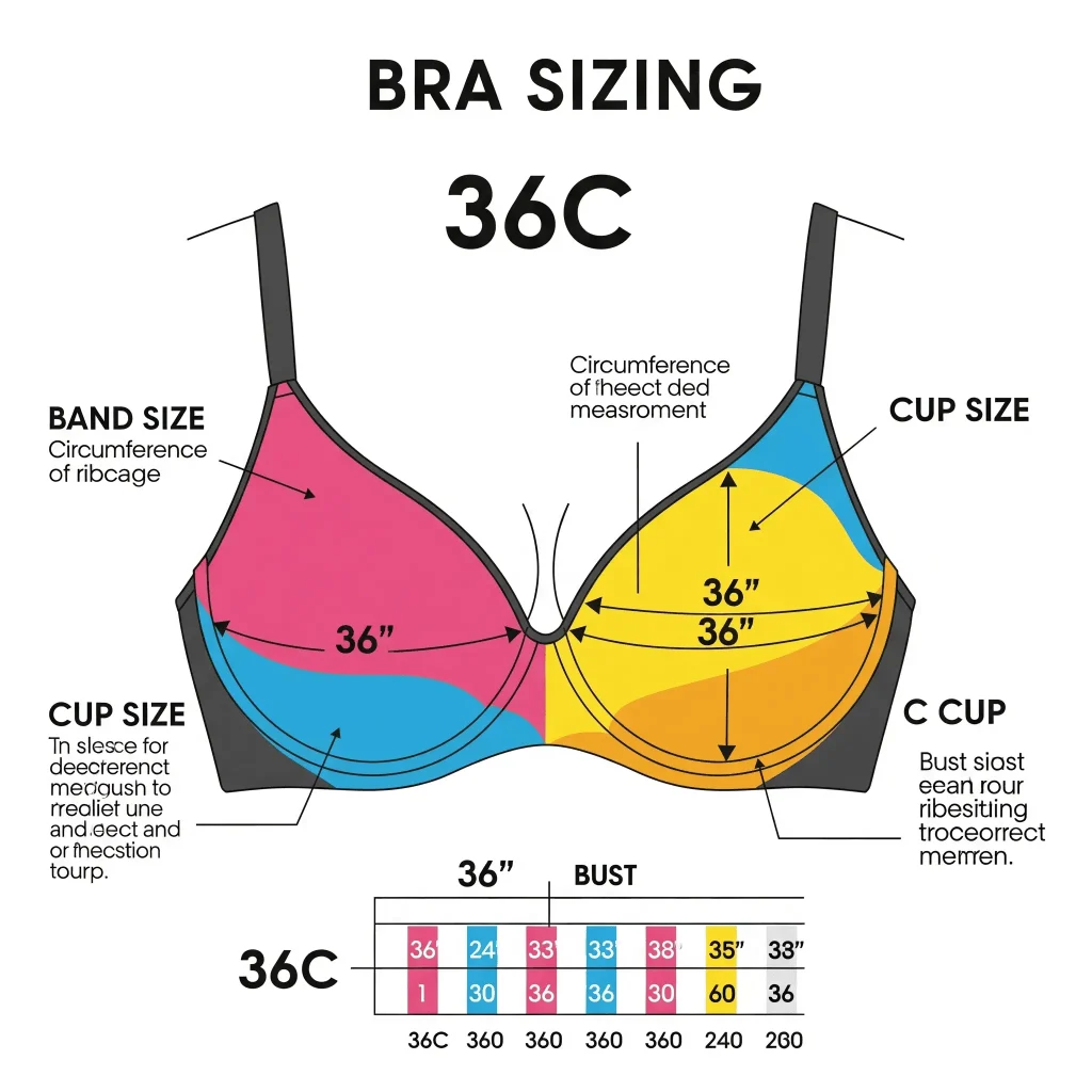 36C Breast Size Bra Size Chart And Calculator AI